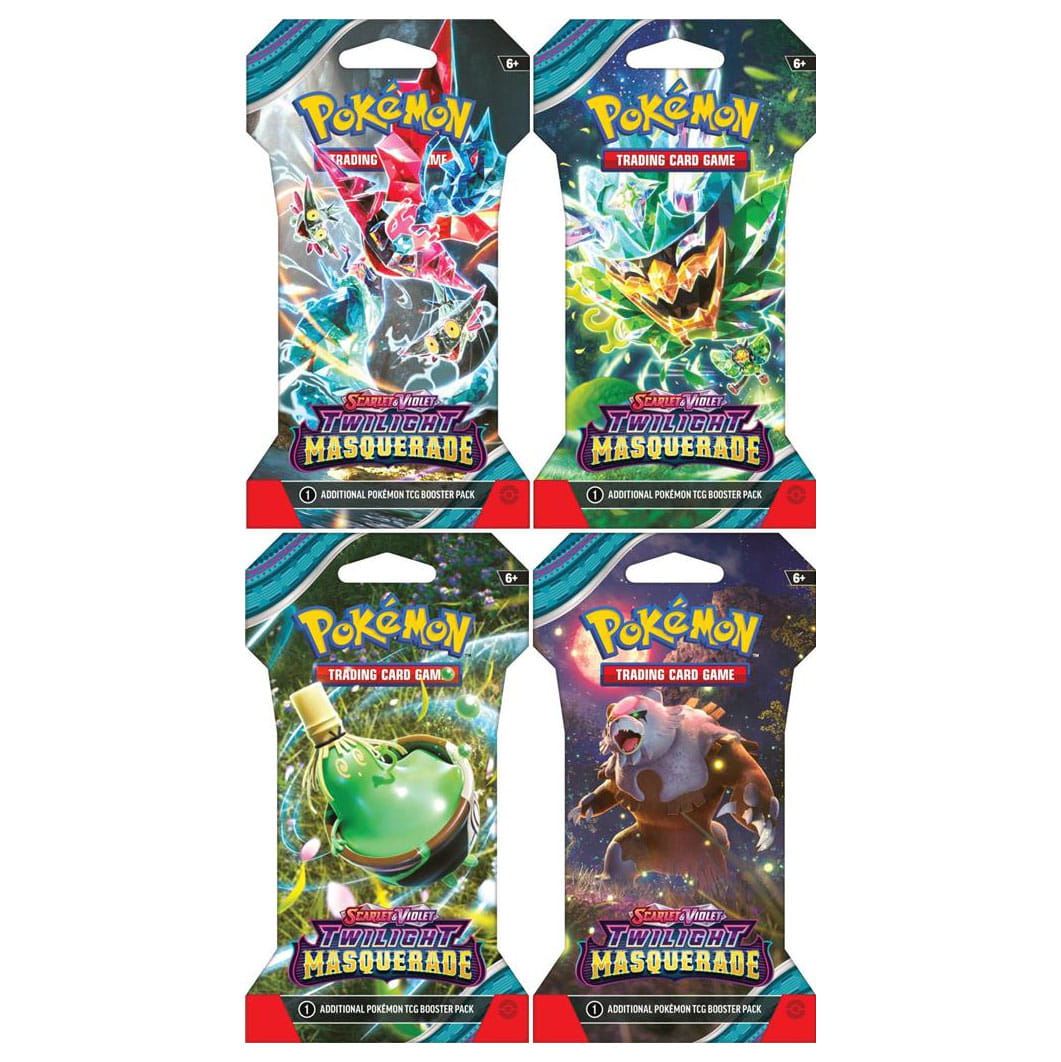 Pokemon TCG: Scarlet & Violet - Twilight Masquerade - Sleeved Booster ...